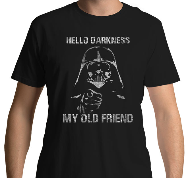 Darth Vader “Hello Darkness” T-Shirt – Funny Star Wars Tee | Mantality